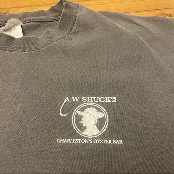 Vintage | Shirts | Vintage 9s Aw Shucks Oyster Bar Logo Short Sleeve ...